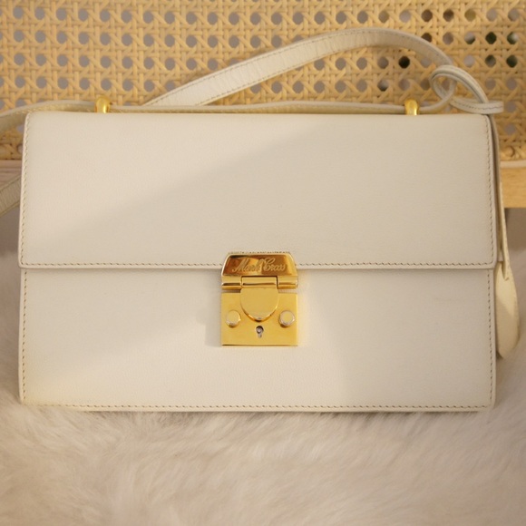 Mark Cross | Bags | Mark Cross Downtown Crossbody Bag Cream | Poshmark